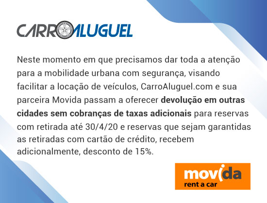 Movida Rent a Car - Aluguel de Carros e Locadora de Veículos
